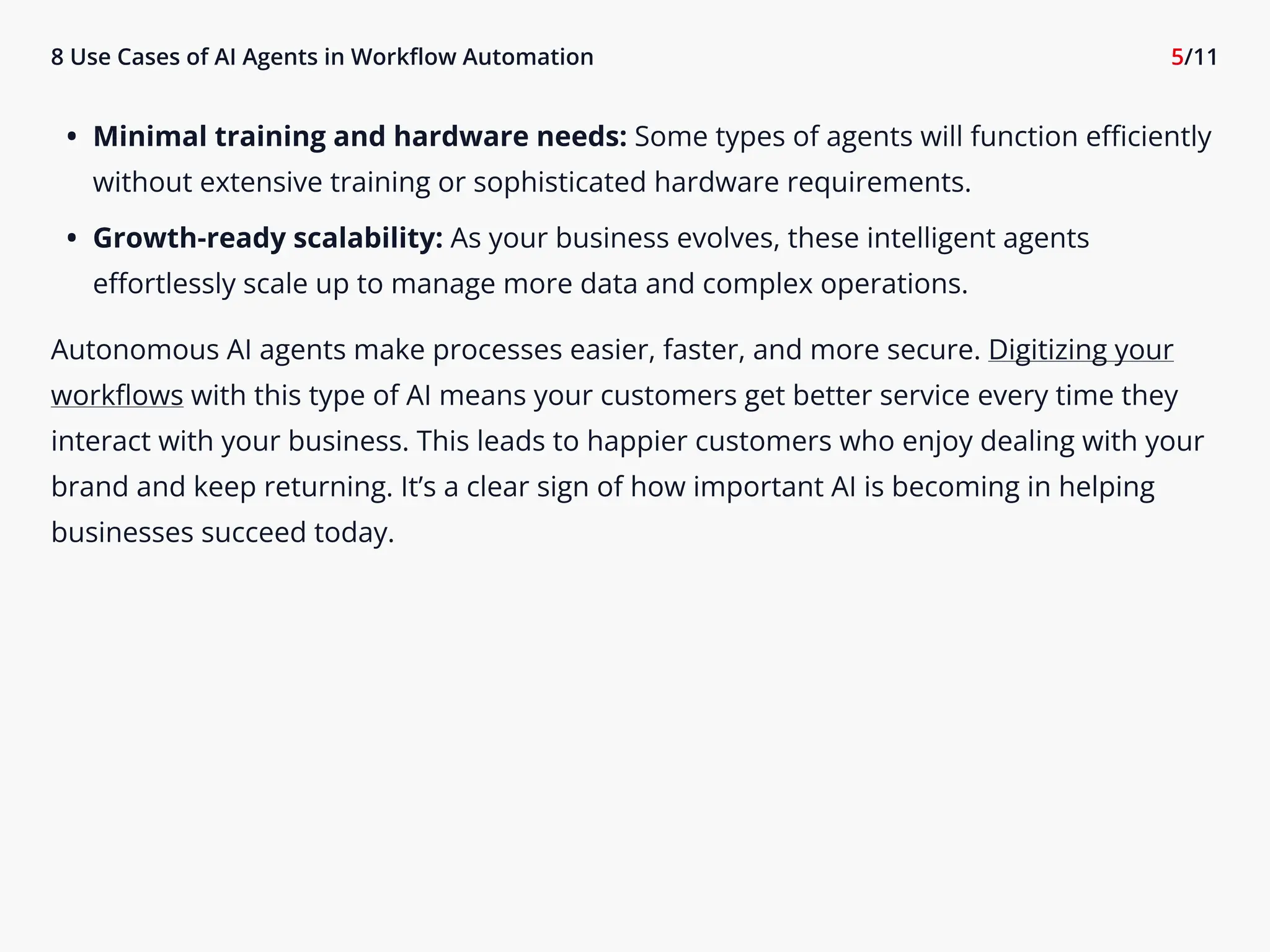 8 Use Cases Of Ai Agents In Workflow Automationpdf