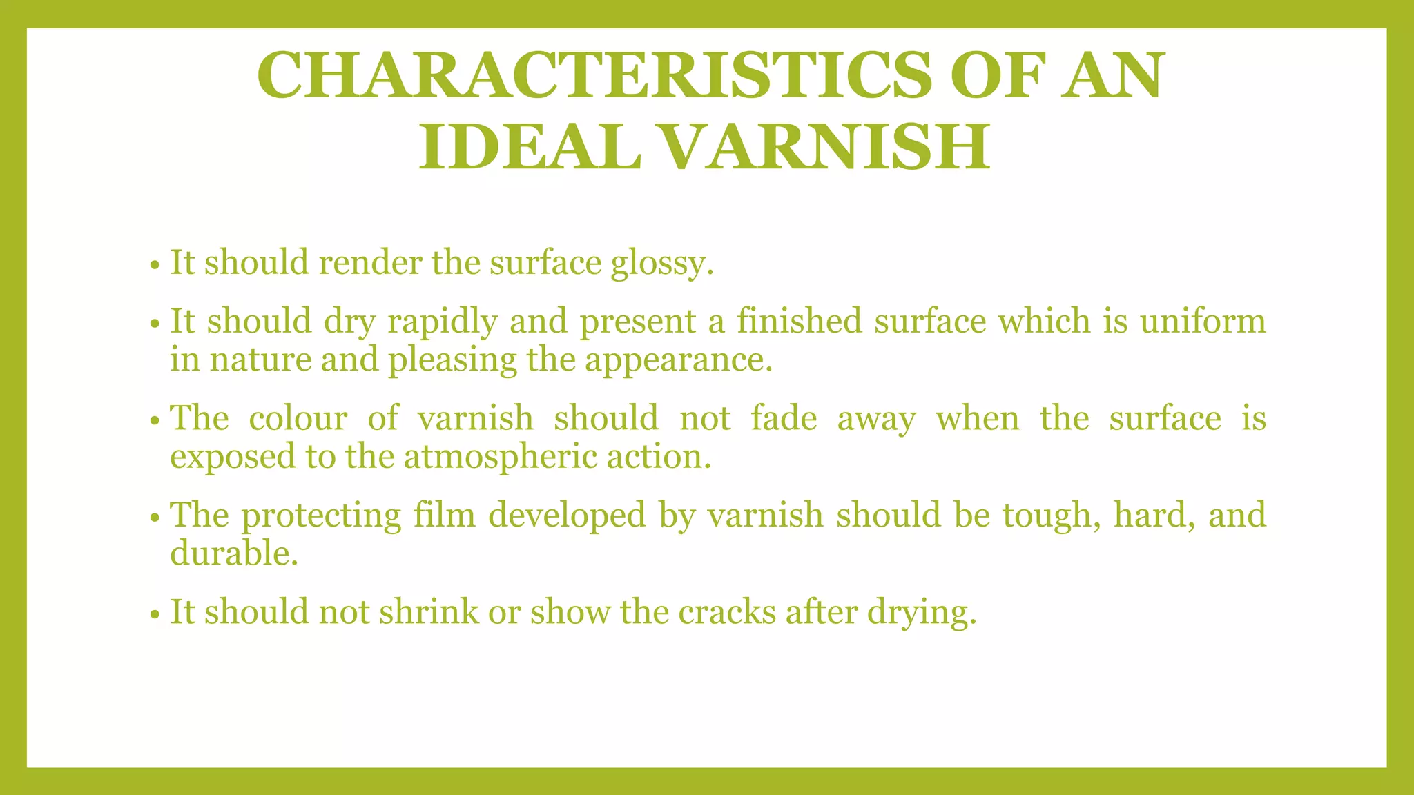 varnish | PDF