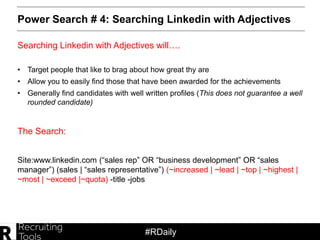 Power Search #4 Searching LinkedIn with Adjectives | PPTX