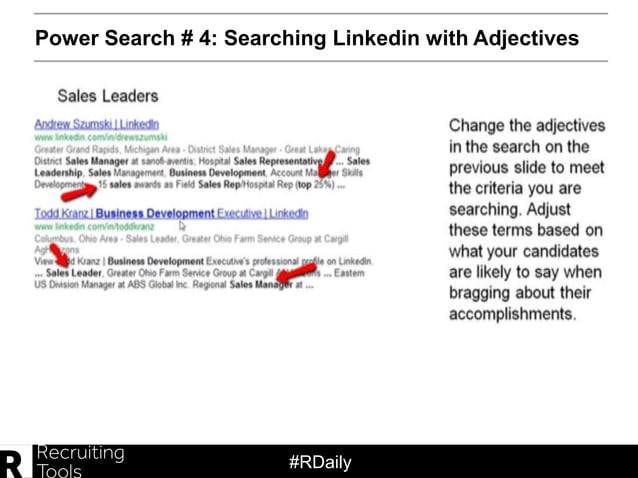 Power Search #4 Searching LinkedIn with Adjectives | PPTX