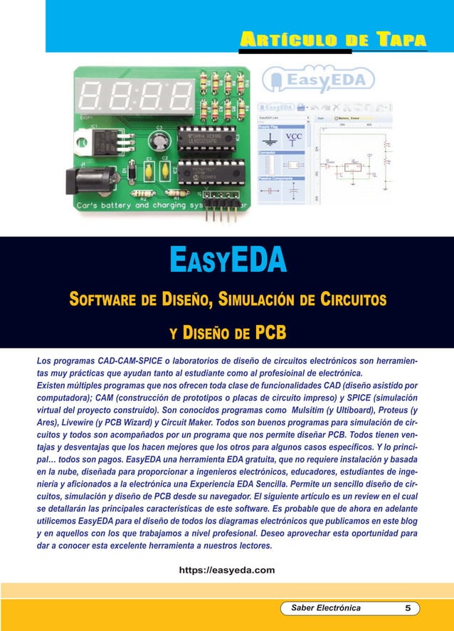 Revista de electrónica con EASYEDA | PDF