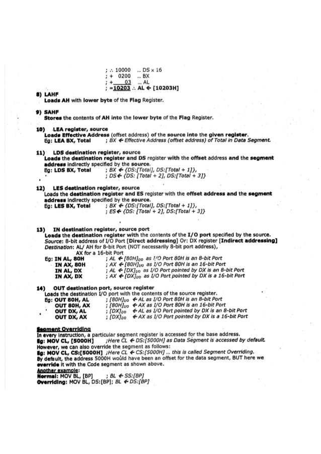 8086 instructions | DOCX