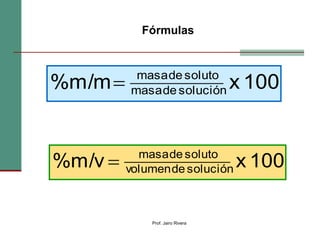Porciento m/m y m/v | PDF