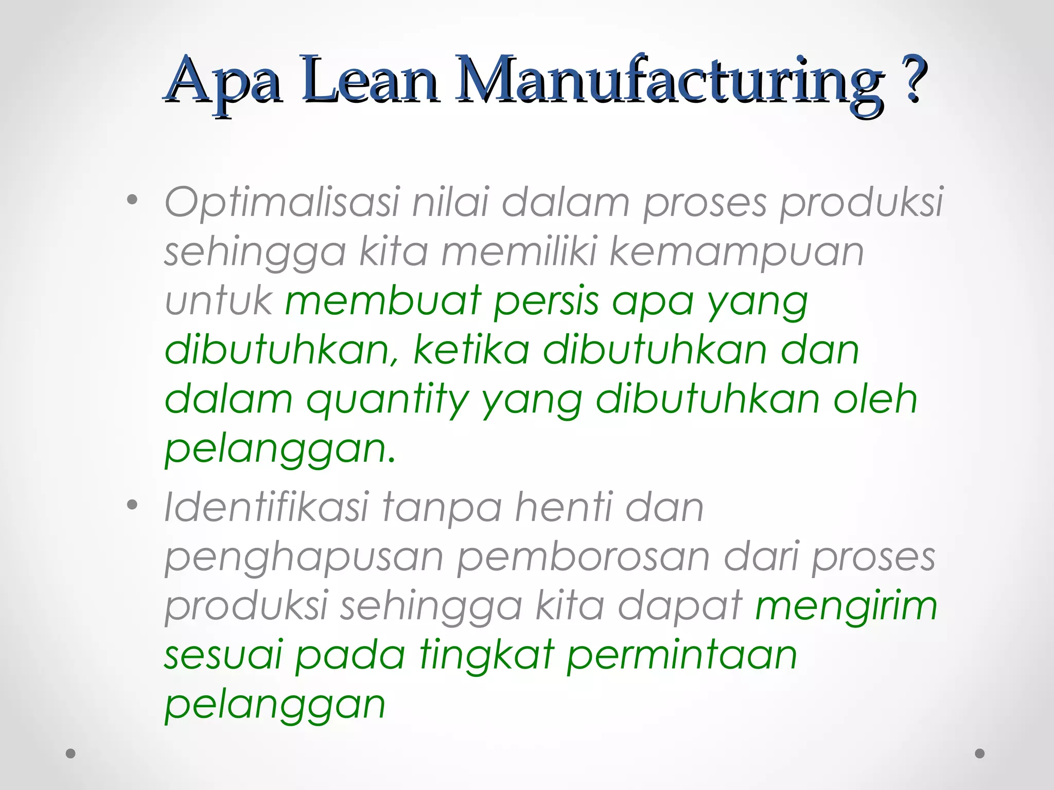 Identifikasi 8 Pemborosan di area Kerja | PPT