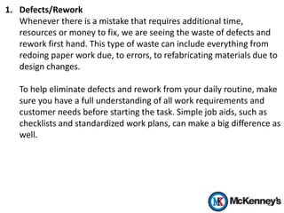 8 Wastes of LEAN Construction | PPTX