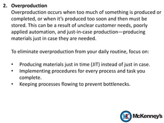 8 Wastes of LEAN Construction | PPTX