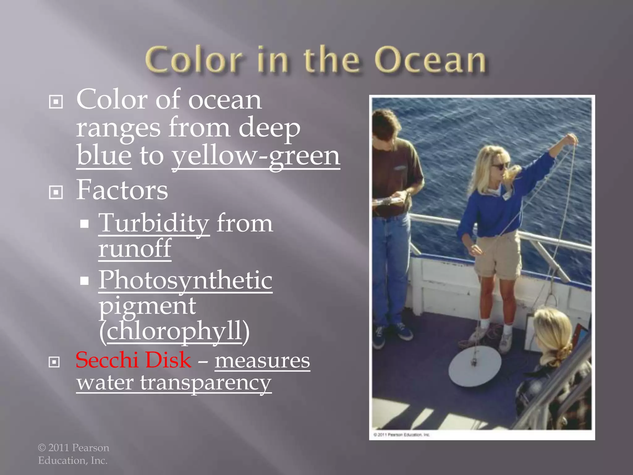 Water and Seawater: Pycnocline, Thermocline, Desalination, & Light ...