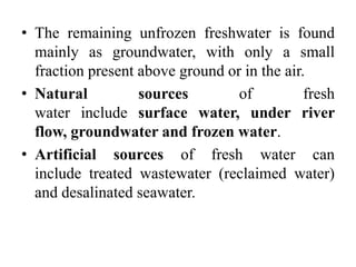 water resources | PPTX