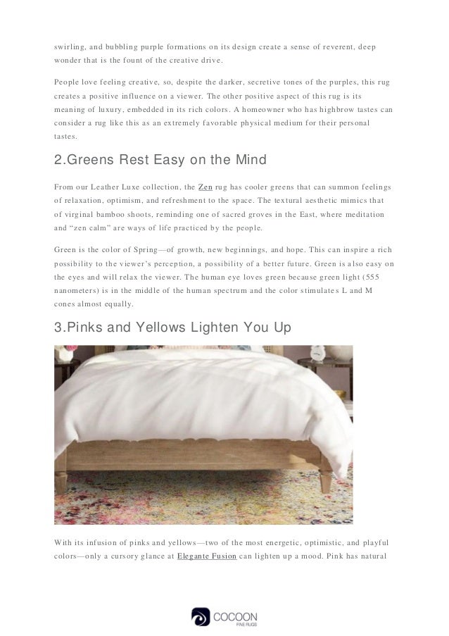 8 Ways Rugs Can Evoke Strong Emotions in Your Home | Cocoon Fine Rugs | PDF