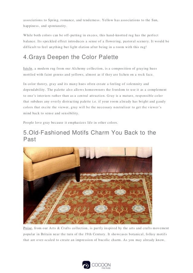 8 Ways Rugs Can Evoke Strong Emotions in Your Home | Cocoon Fine Rugs | PDF