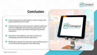 8 Ways to Overcome Common Challenges with Patient Communication Software.pptx