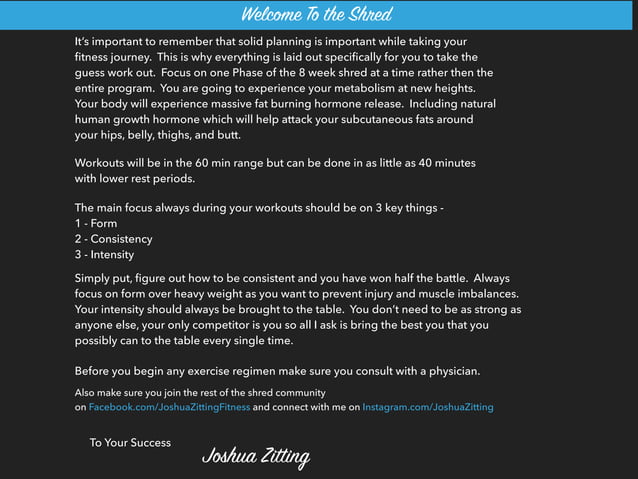 8+Week+Shred+Plan-+Starter+PDF (1).pdf | Bodybuilding | Sports