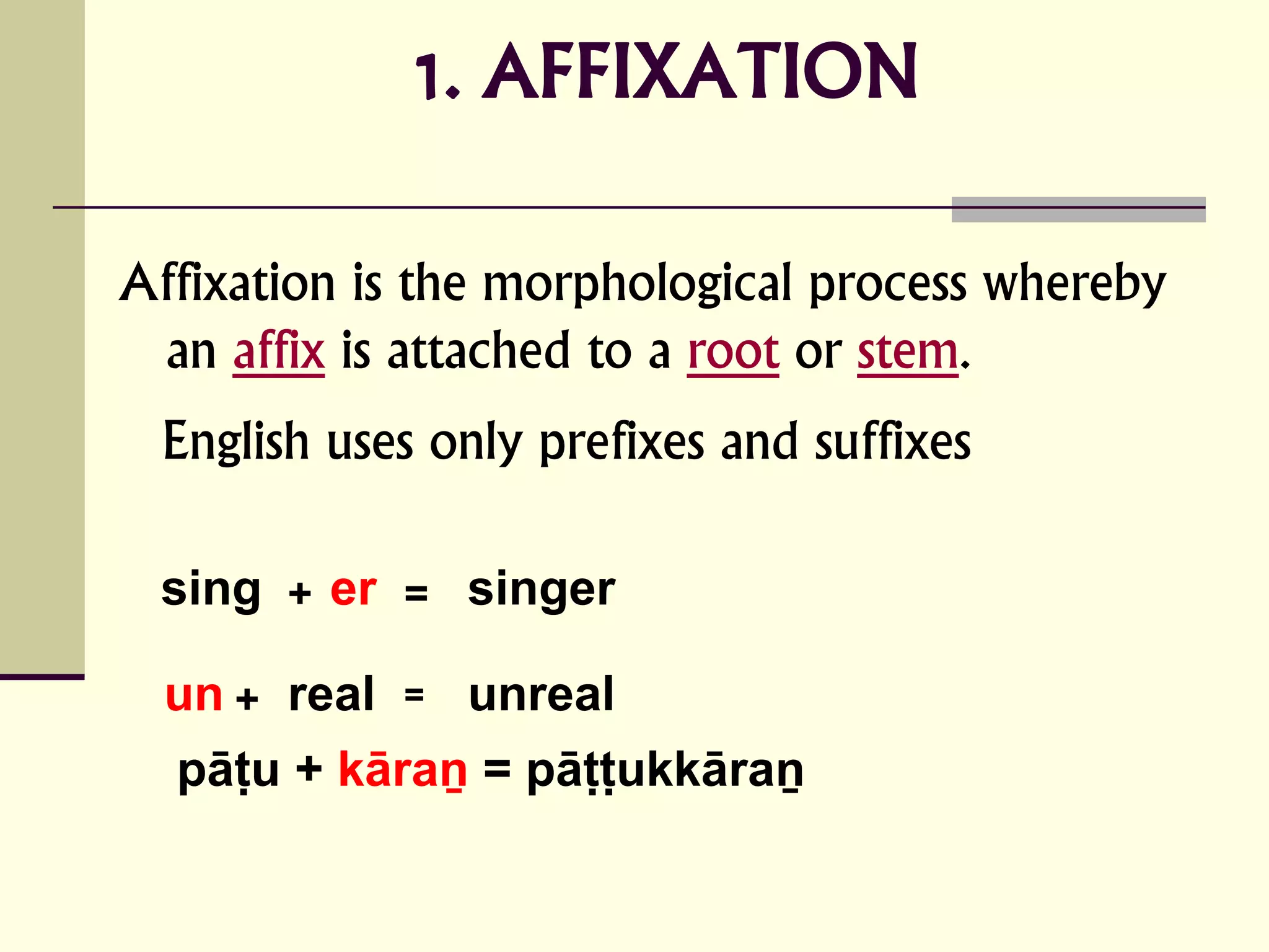 8 word formation | PDF