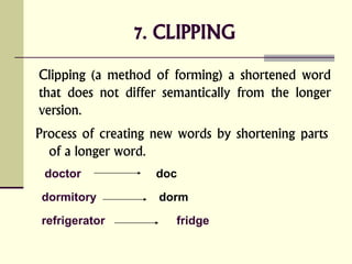 8 word formation | PDF