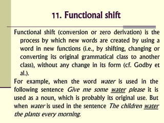 8 word formation | PDF