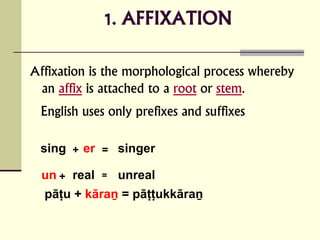 8 word formation | PDF | Geology | Science