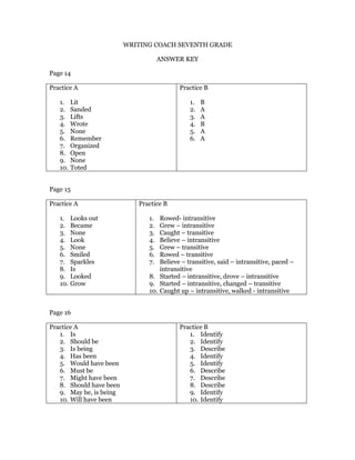 8 writing coach answer key 2nd period | DOCX