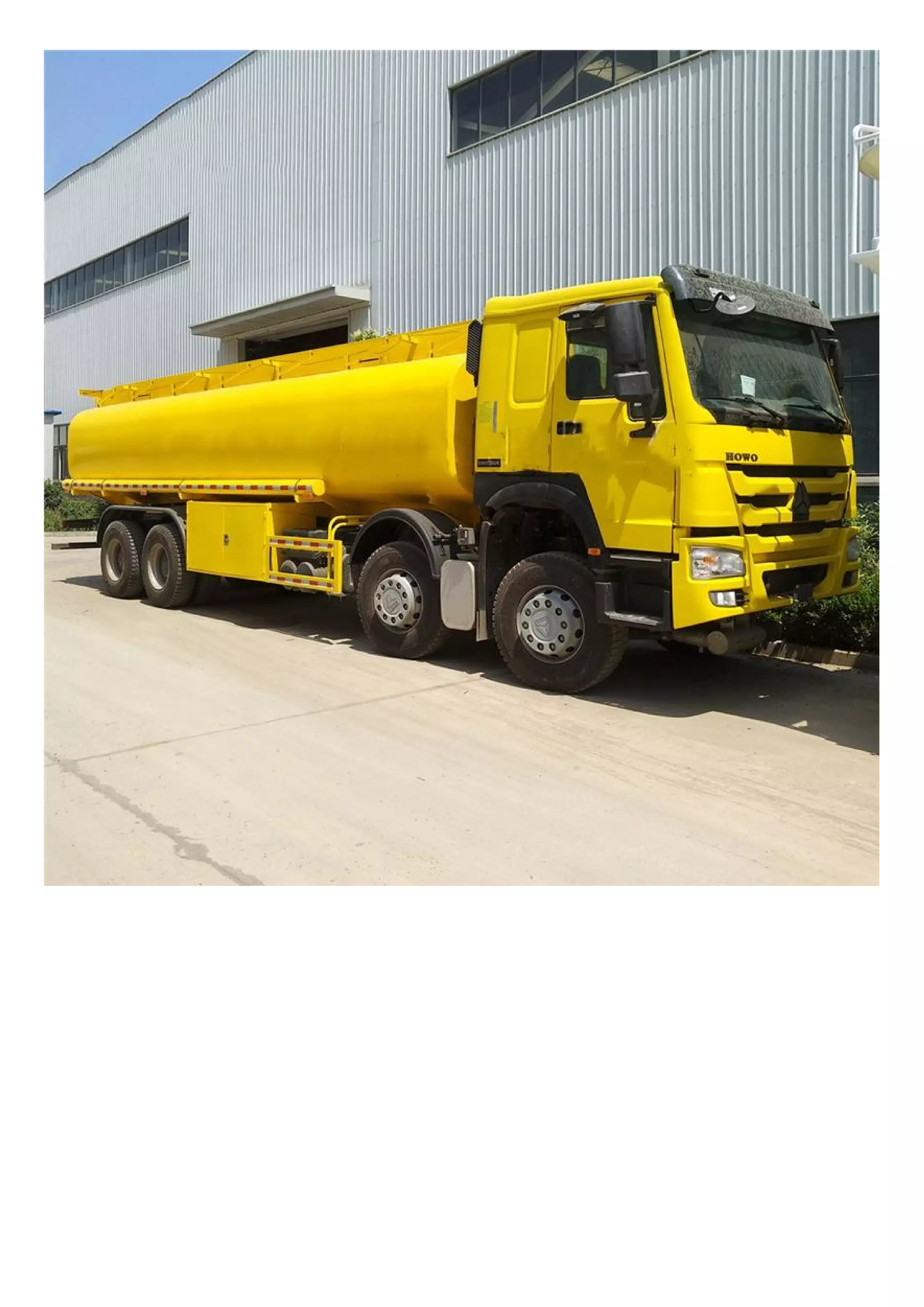 8 x4 howo 33000 liters fuel tanker truck | PDF