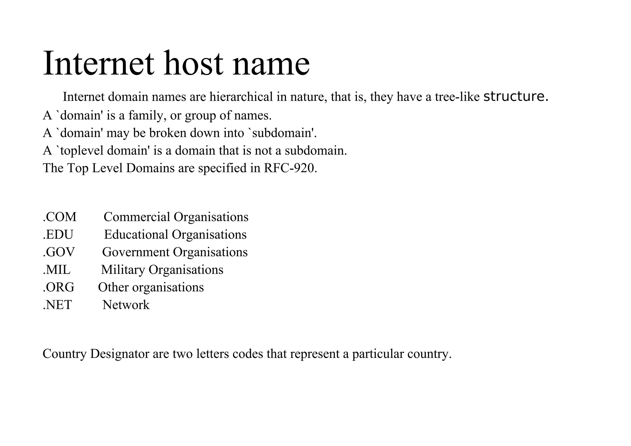 Internet Host Name | PPT