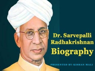 Dr.sarvapally radhakrishnan | PPTX