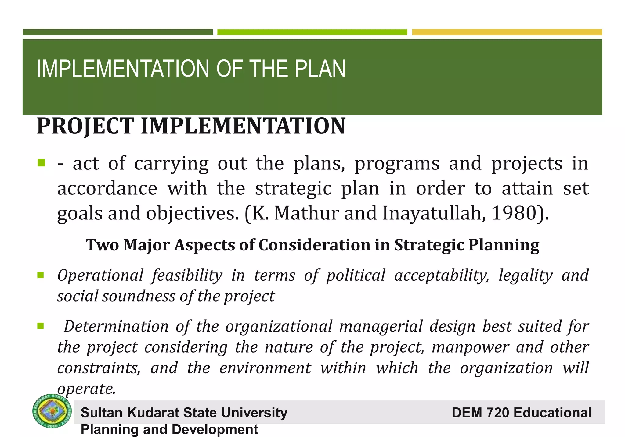 Management implementations of plan mam cambel.docx