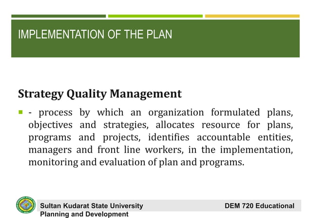 Management implementations of plan mam cambel.docx