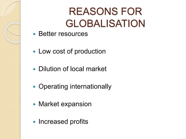 Globalisation ppt | PPT
