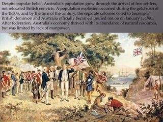 The amazing Australian history and culture | PPTX