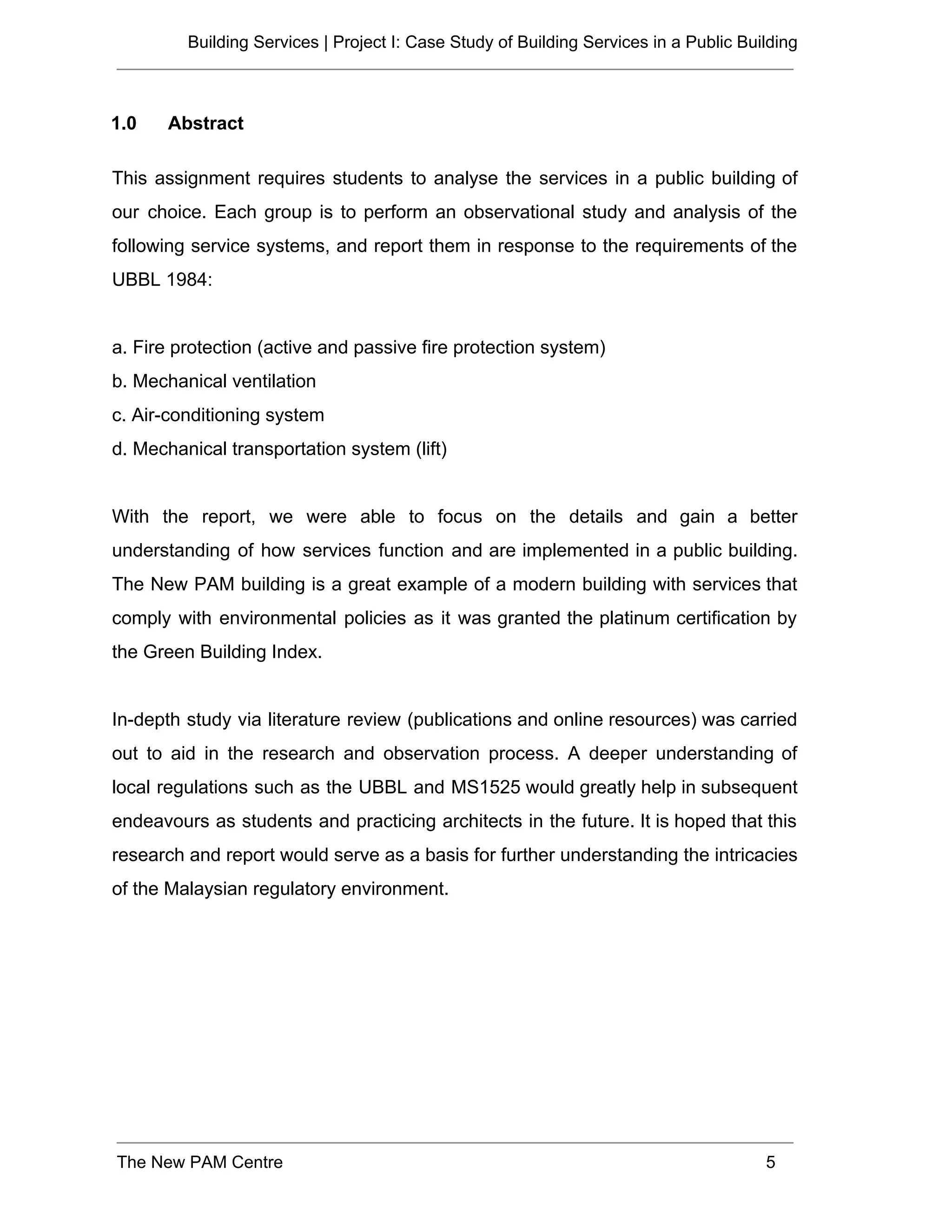 Building Services Case Study | PDF