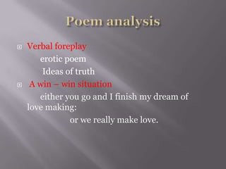 Critical analysis of The Dream By John Donne | PPTX