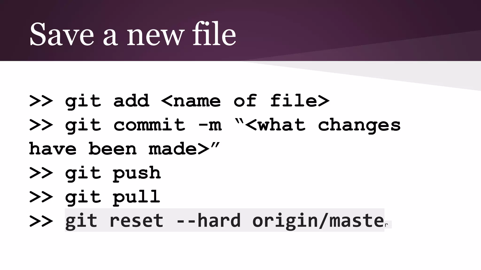 Beginner's guide to git | PPT
