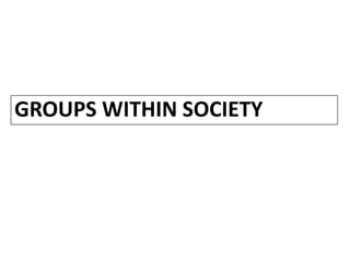 HOW SOCIETY IS ORGANIZED? | PPTX
