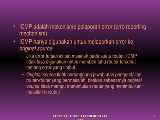 Internet Control Message protocol ICMP | PPT