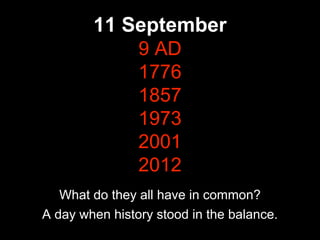 Nine Eleven in History-- Time Patrol | PPT