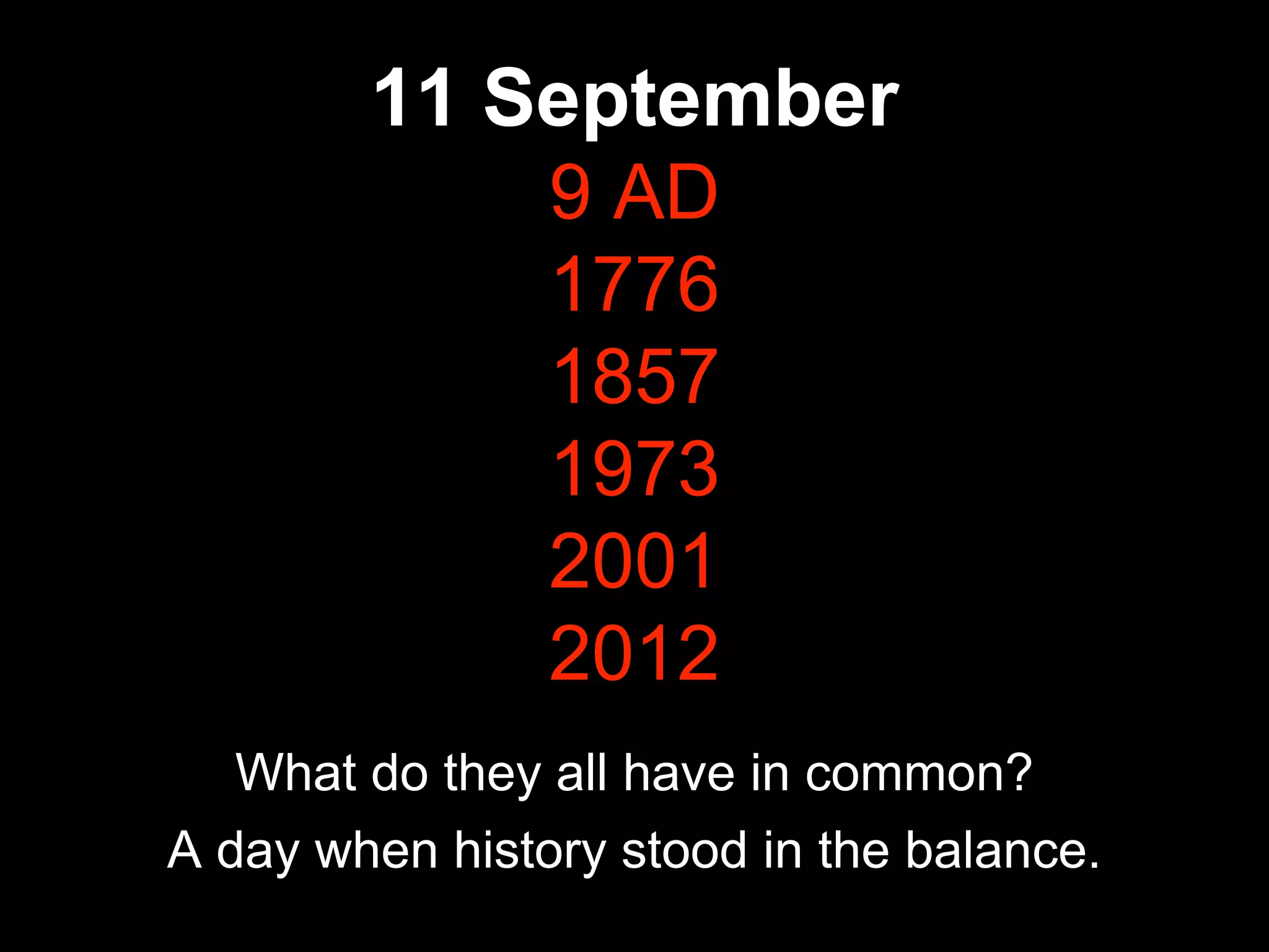 Nine Eleven in History-- Time Patrol | PPTX