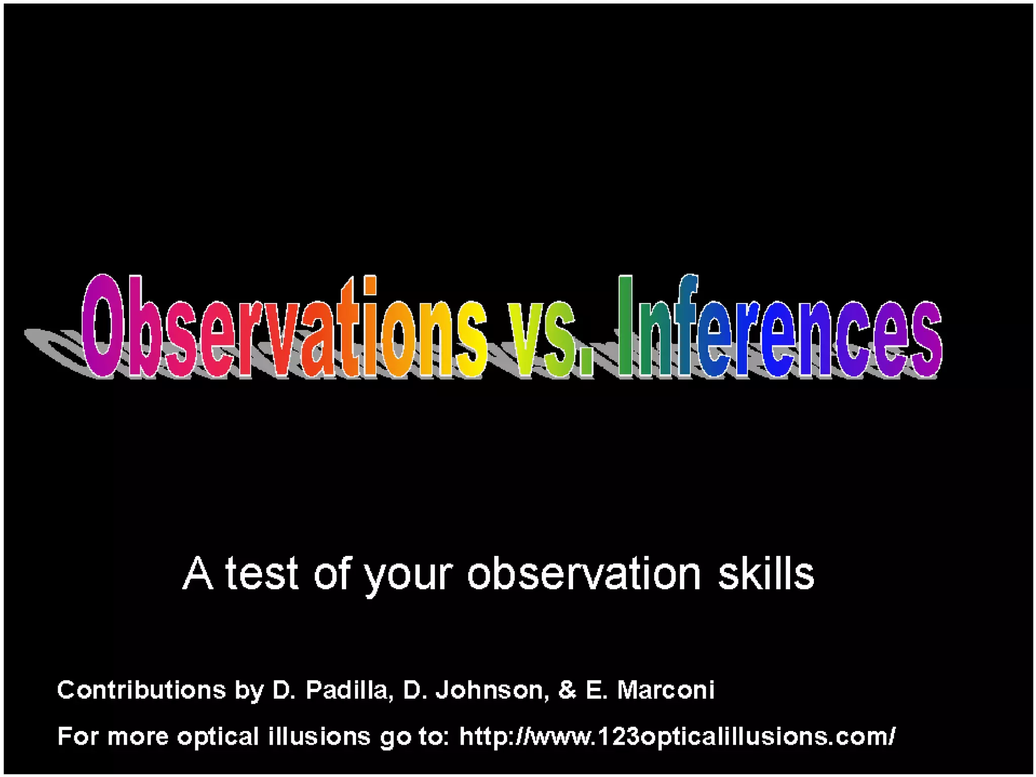 Observations v Inference | PPTX | Stamps and Coins | Collecting