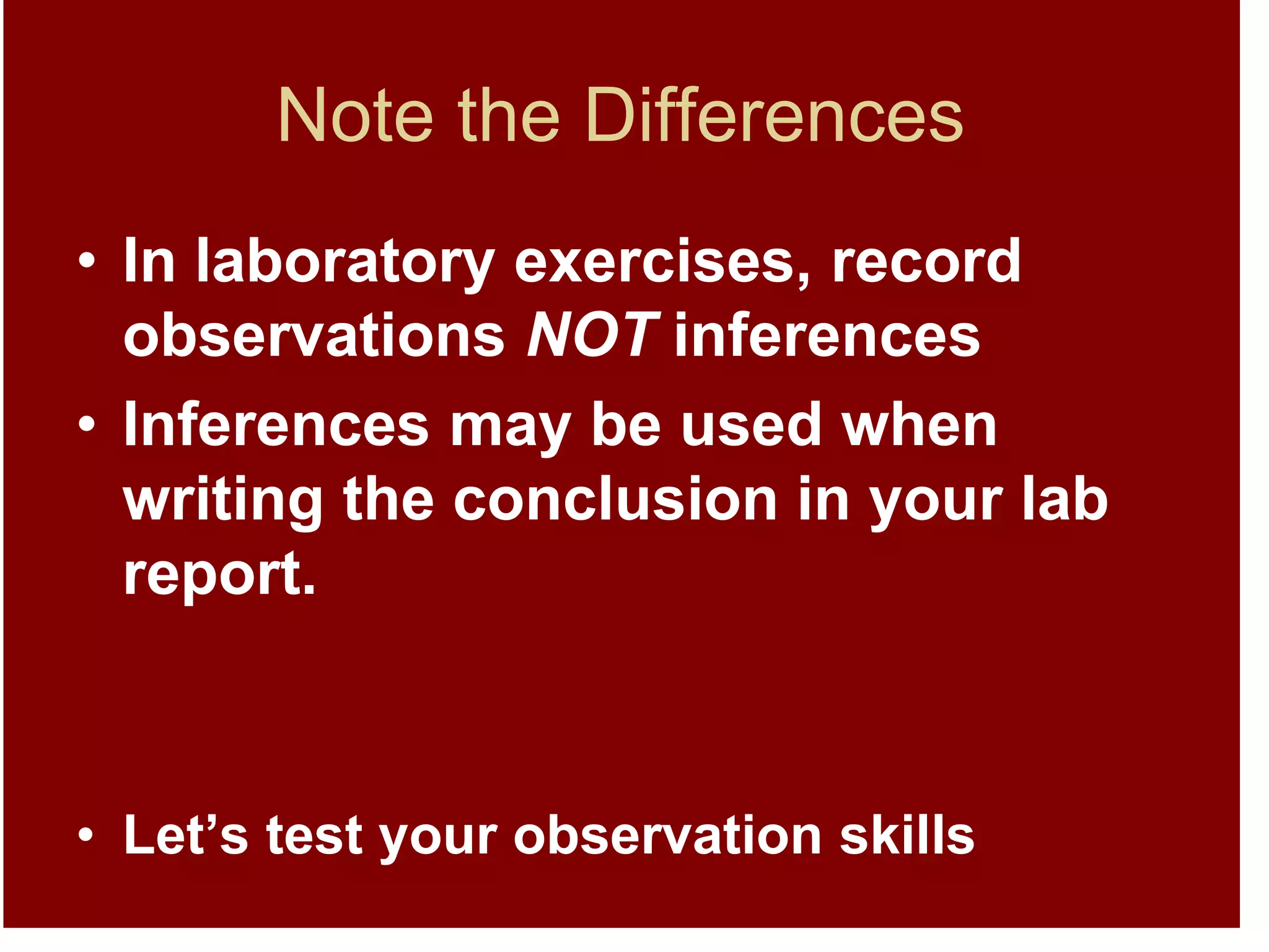 Observations v Inference | PPTX | Stamps and Coins | Collecting