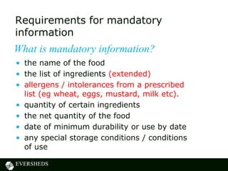 Food labelling and advertising | PPTX