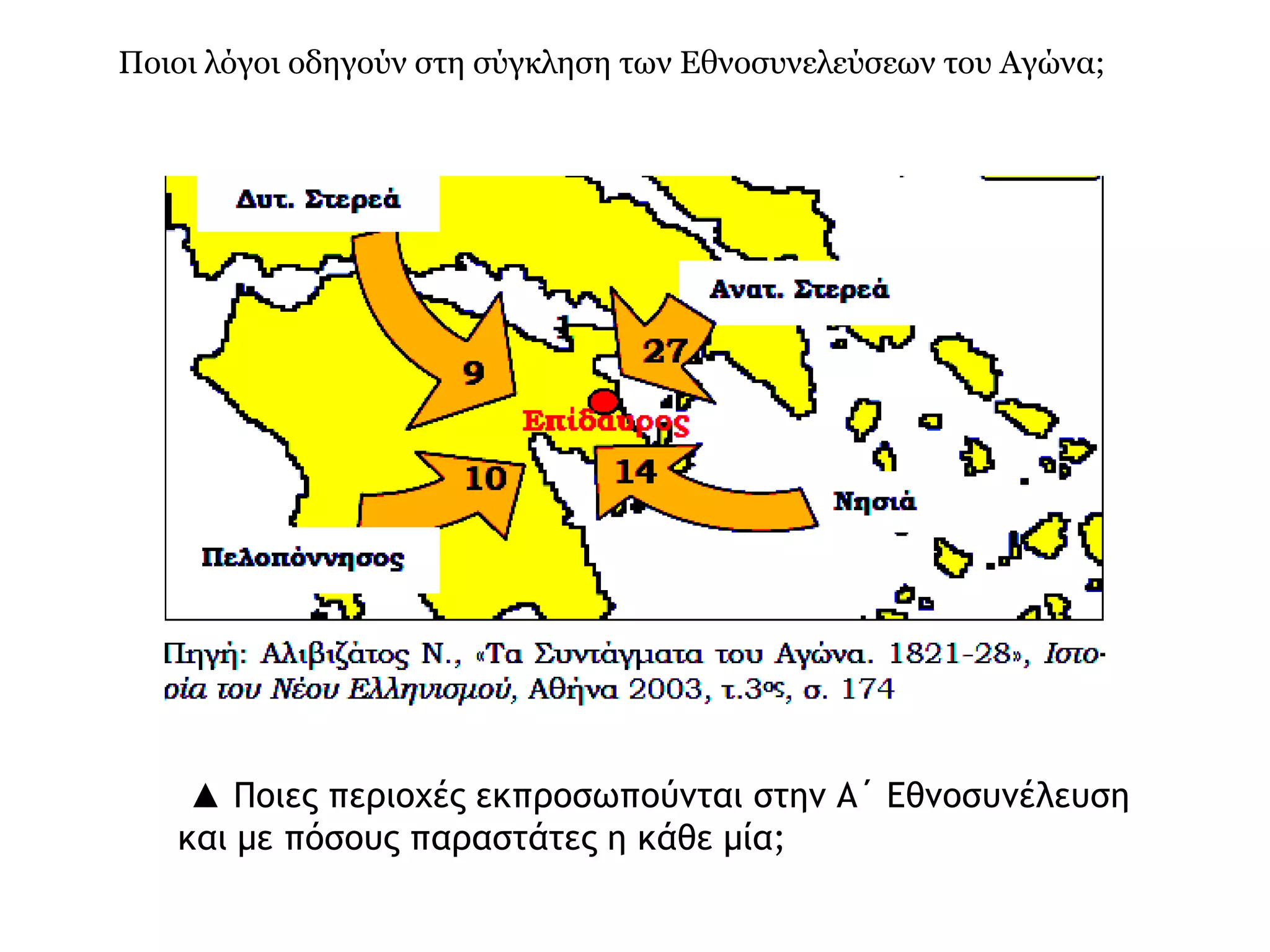 Ε Ν Ο Τ Η Τ Α 9 Πρώτες προσπάθειες των επαναστατημένων Ελλήνων για ...