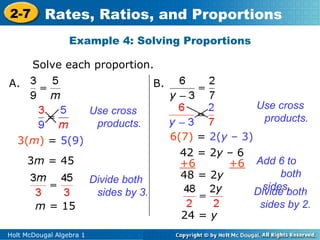 Algebra 1. 9.12 Lesson. Proportions | PPT