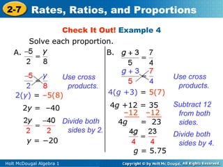 Algebra 1. 9.12 Lesson. Proportions | PPT
