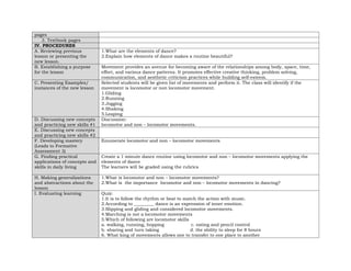 quarter 4 about PE lesson plan daily for grade 12 | DOCX