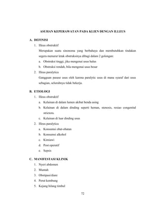 9. asuhan keperawatan pada illeus | PDF