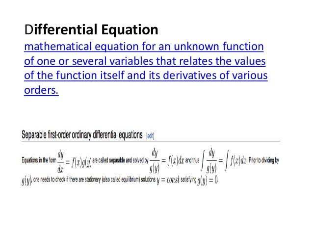 9.1 differential equations