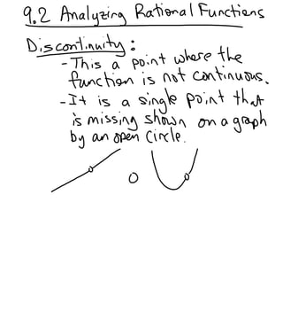 9.2 analyzing rational functions | PDF