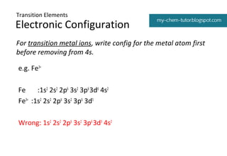 Transition Elements | PPT