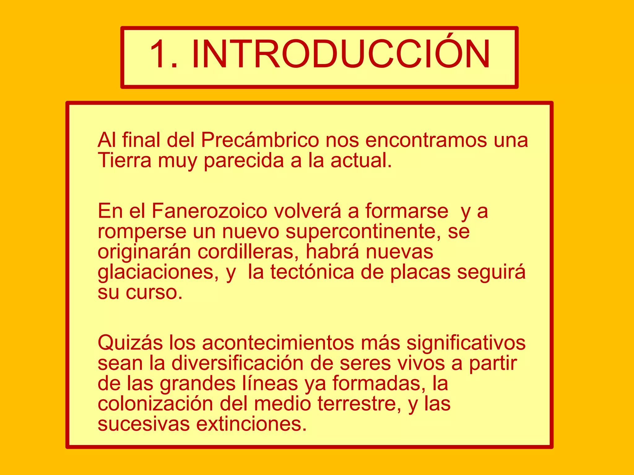Historia de la Tierra II. Fanerozoico | PDF