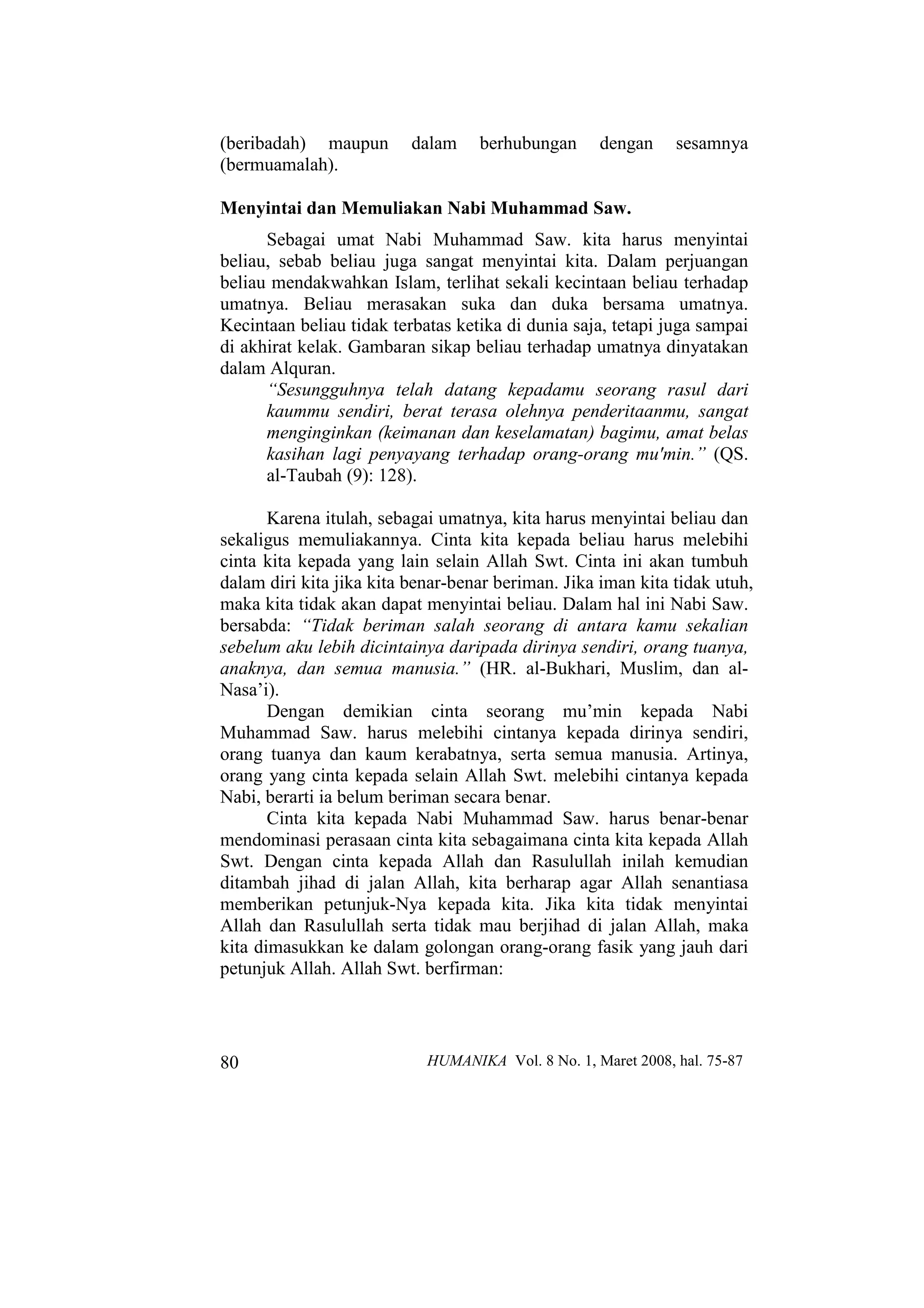 9. meneladani nabi_muhammad_saw._dalam_kehidupan_sehari-hari | PDF