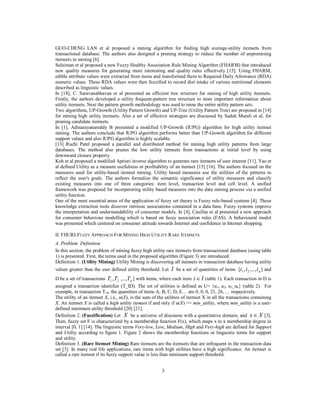 A Fuzzy Algorithm for Mining High Utility Rare Itemsets – FHURI | PDF