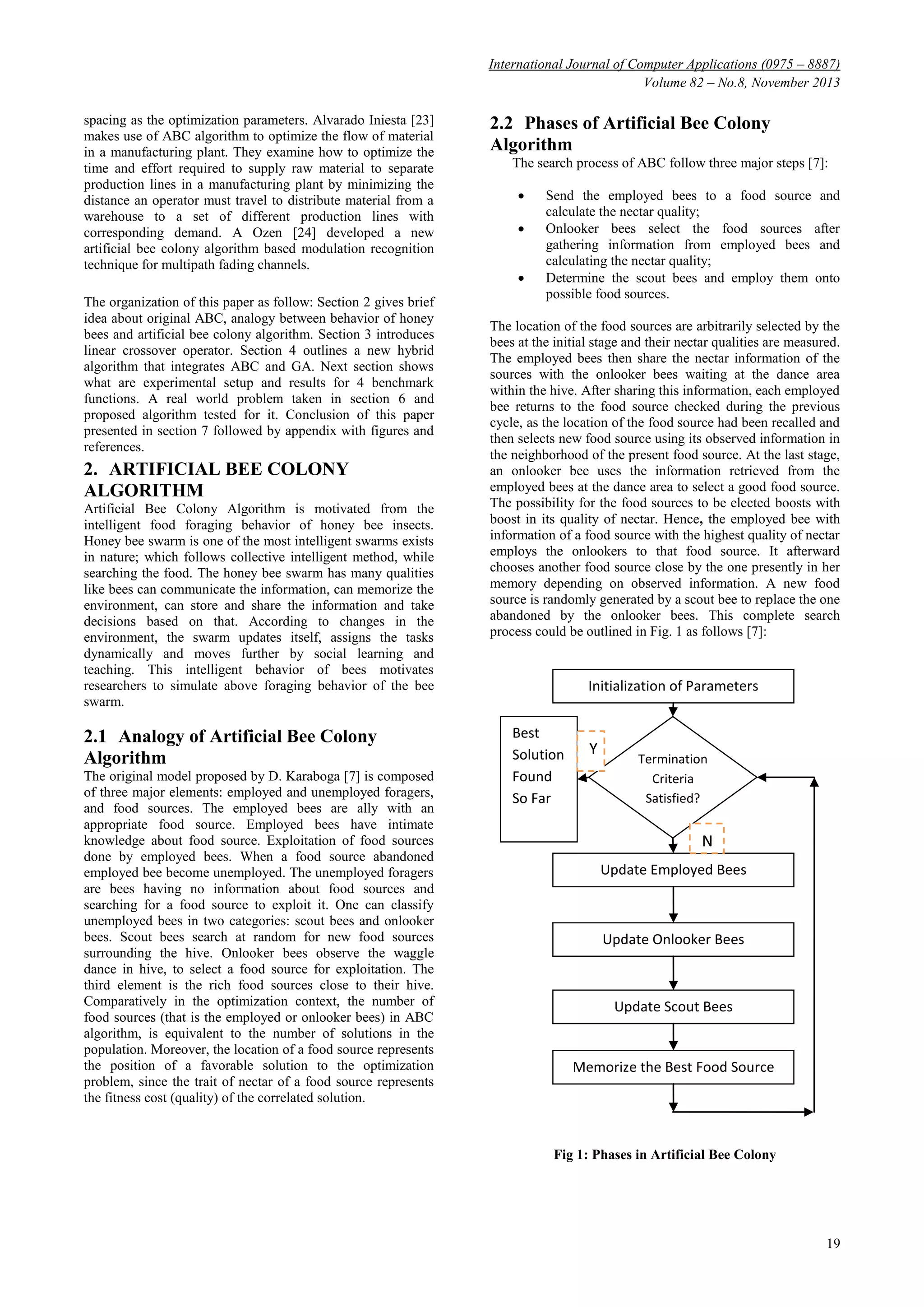 A novel hybrid crossover based abc algorithm | PDF